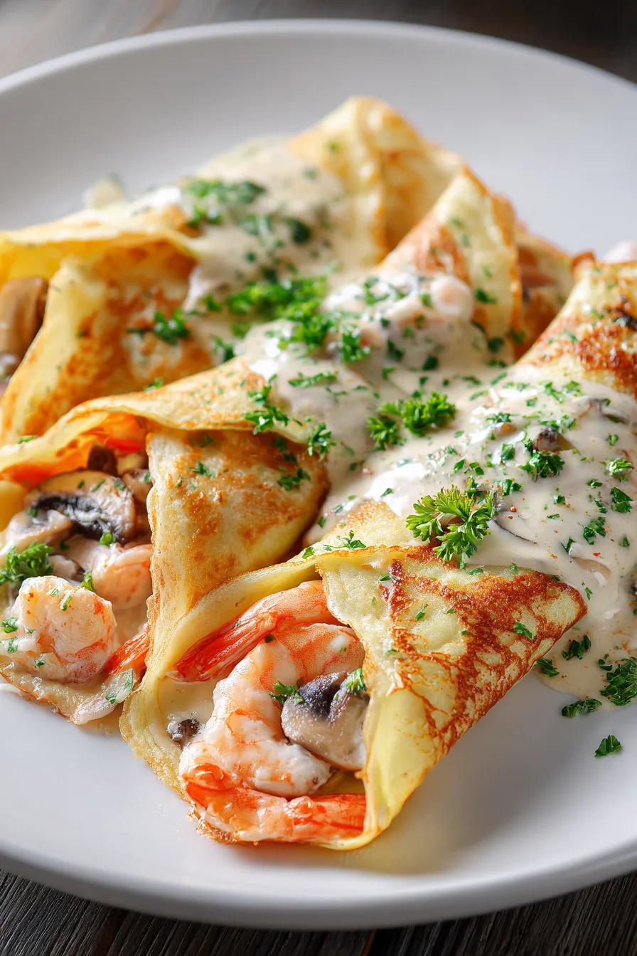 Seafood Crepes with Béchamel Sauce – Recipes As Seen