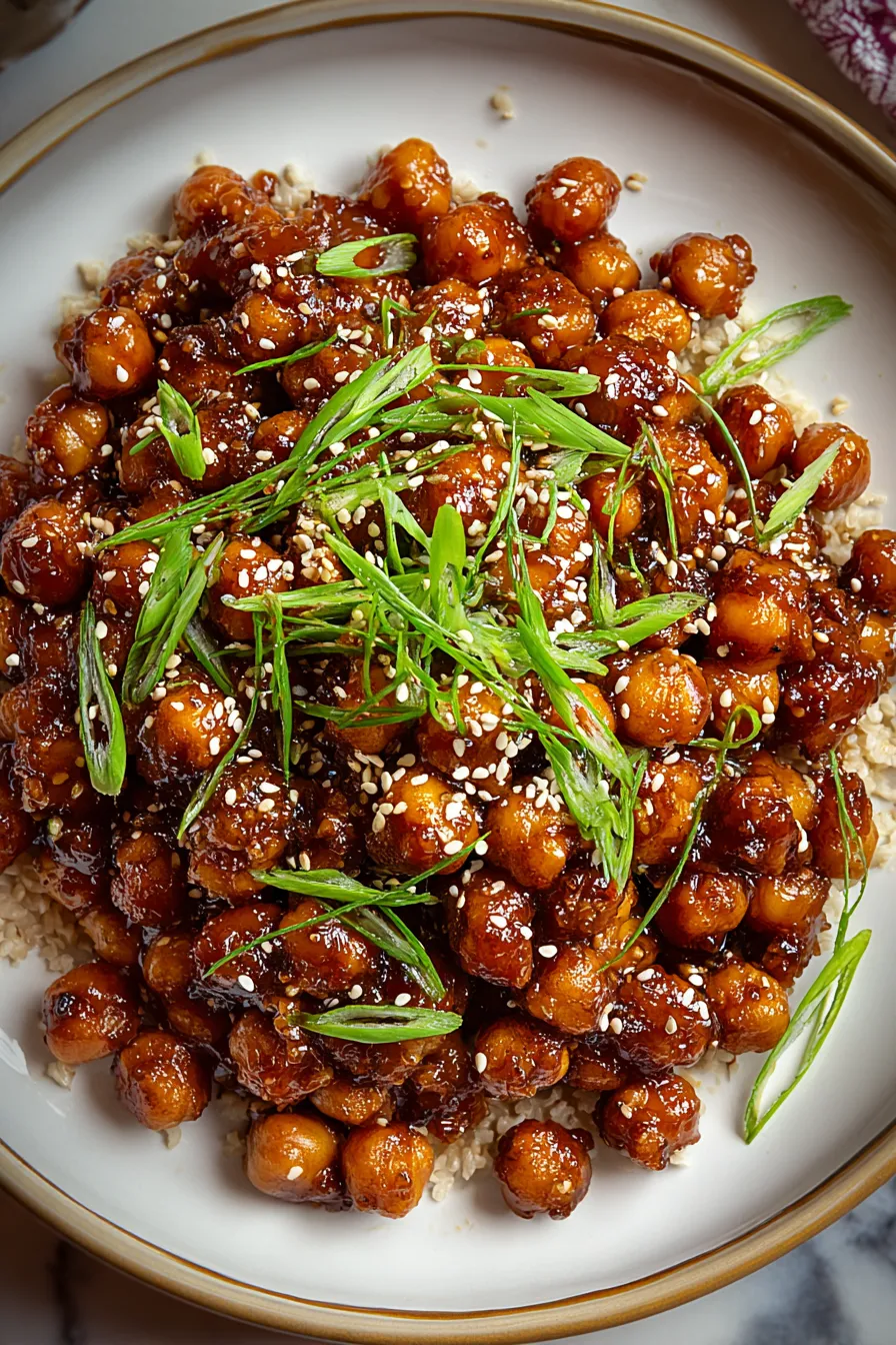 Vegan Sticky Sesame Chickpeas – Recipes As Seen