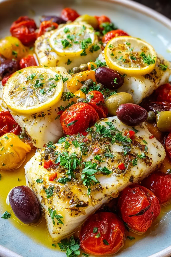 Mediterranean Baked Fish – Recipes As Seen