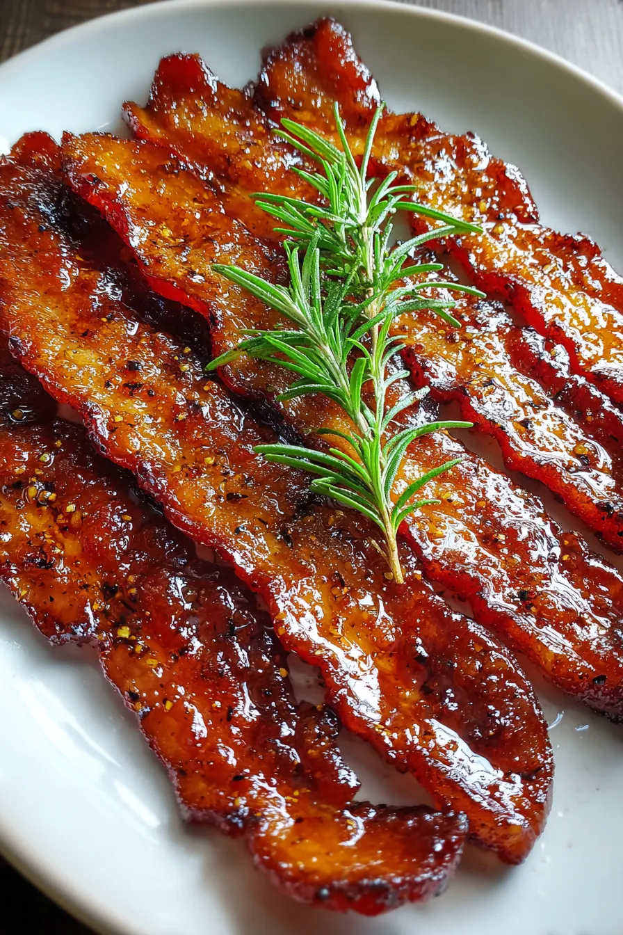 Decadent Sweet and Spicy Glazed Billionaire Bacon – Recipes As Seen