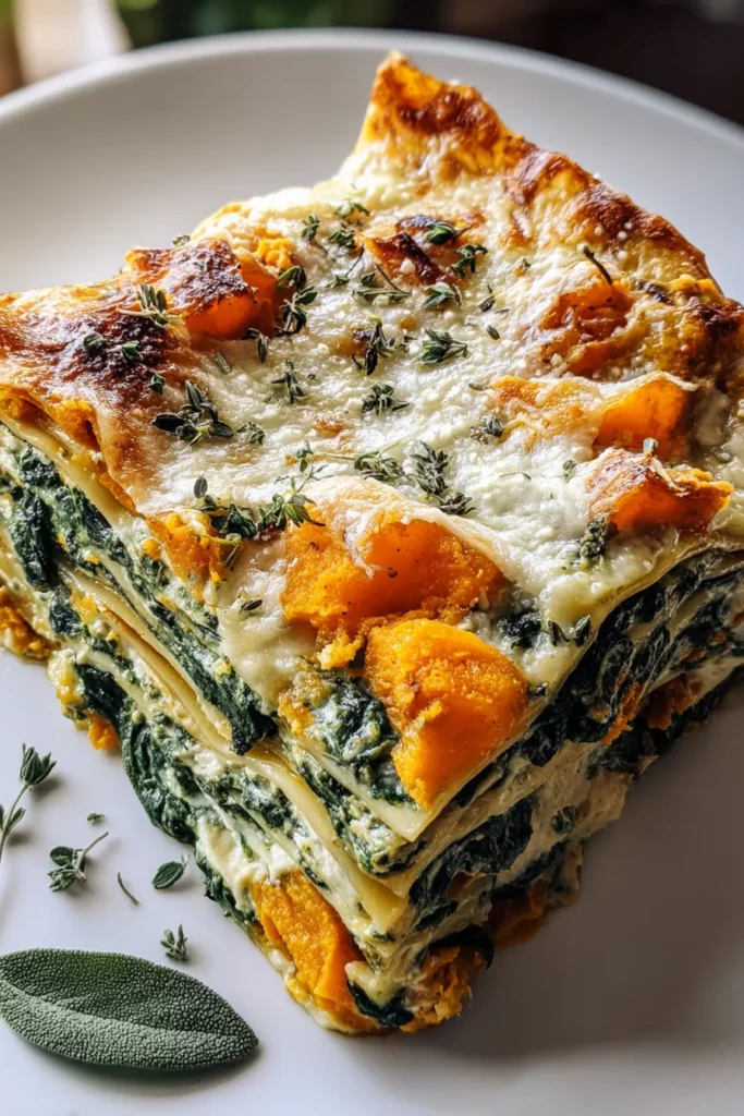 Vegetarian Pumpkin Spinach Lasagna – Recipes As Seen